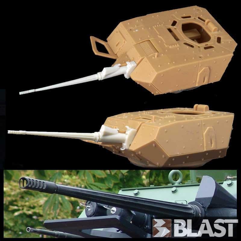 BL35386K - FRENCH VBCI M811 - 25MM FLUTED GUN - HELLER