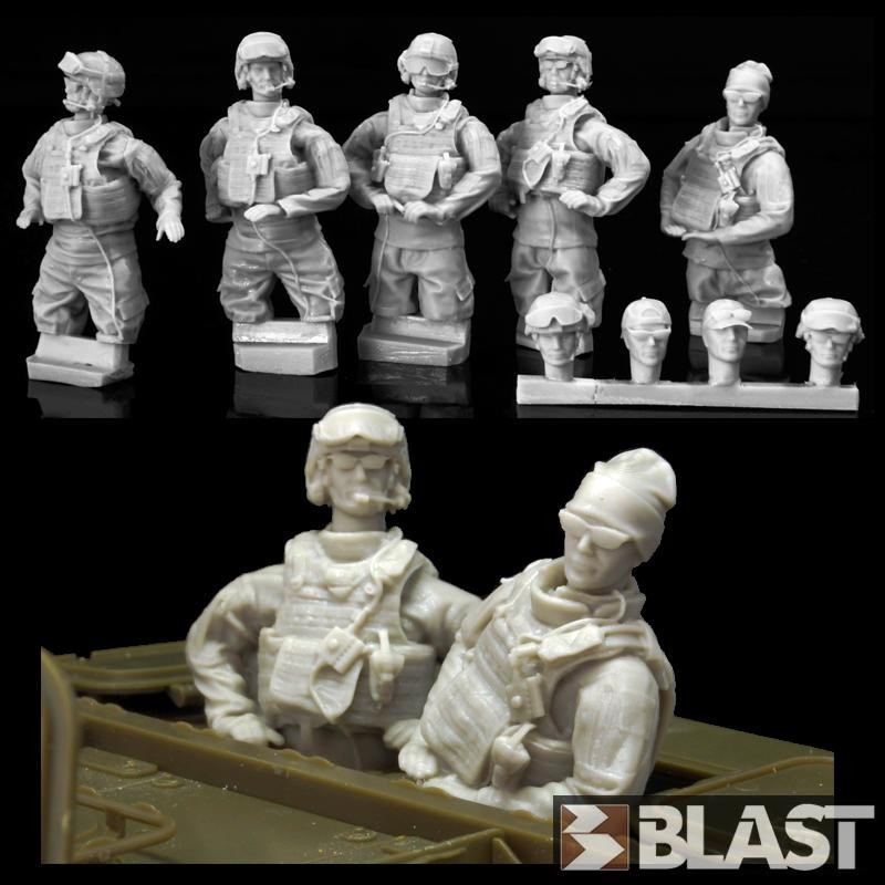 BL35395F - US STRYKER CREW SET - 5 BUSTS - 9 HEADS