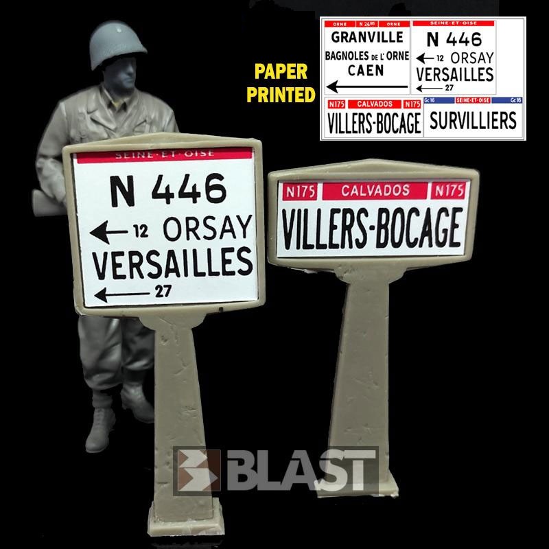 BL16029K CONCRETE ROAD SIGN SET 1 - 2 PCS